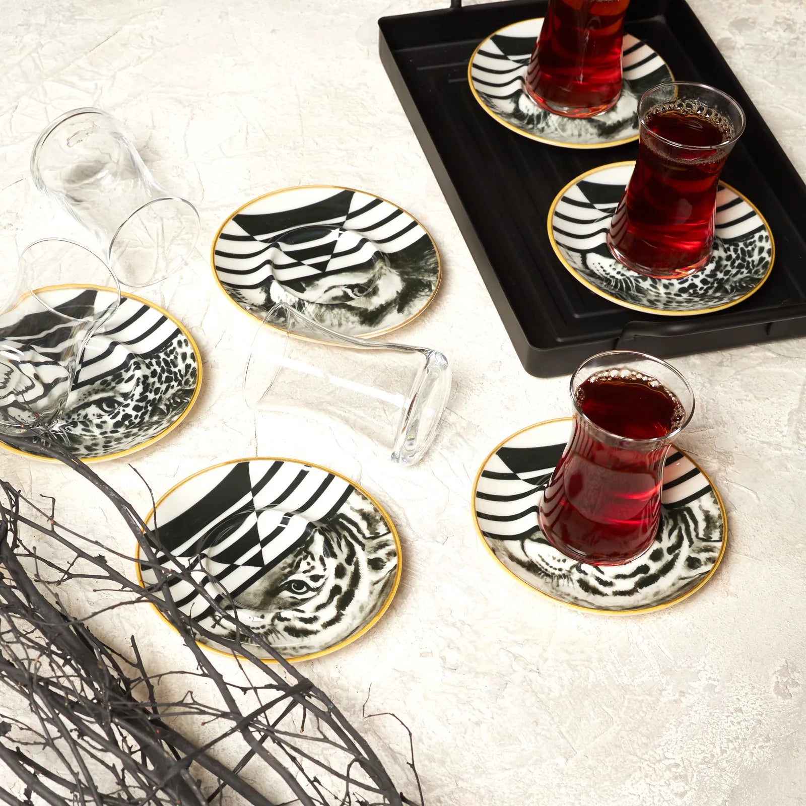 KARACA TIGER 6KŞLK ÇAY SETİ, MULTICOLOR – Karaca