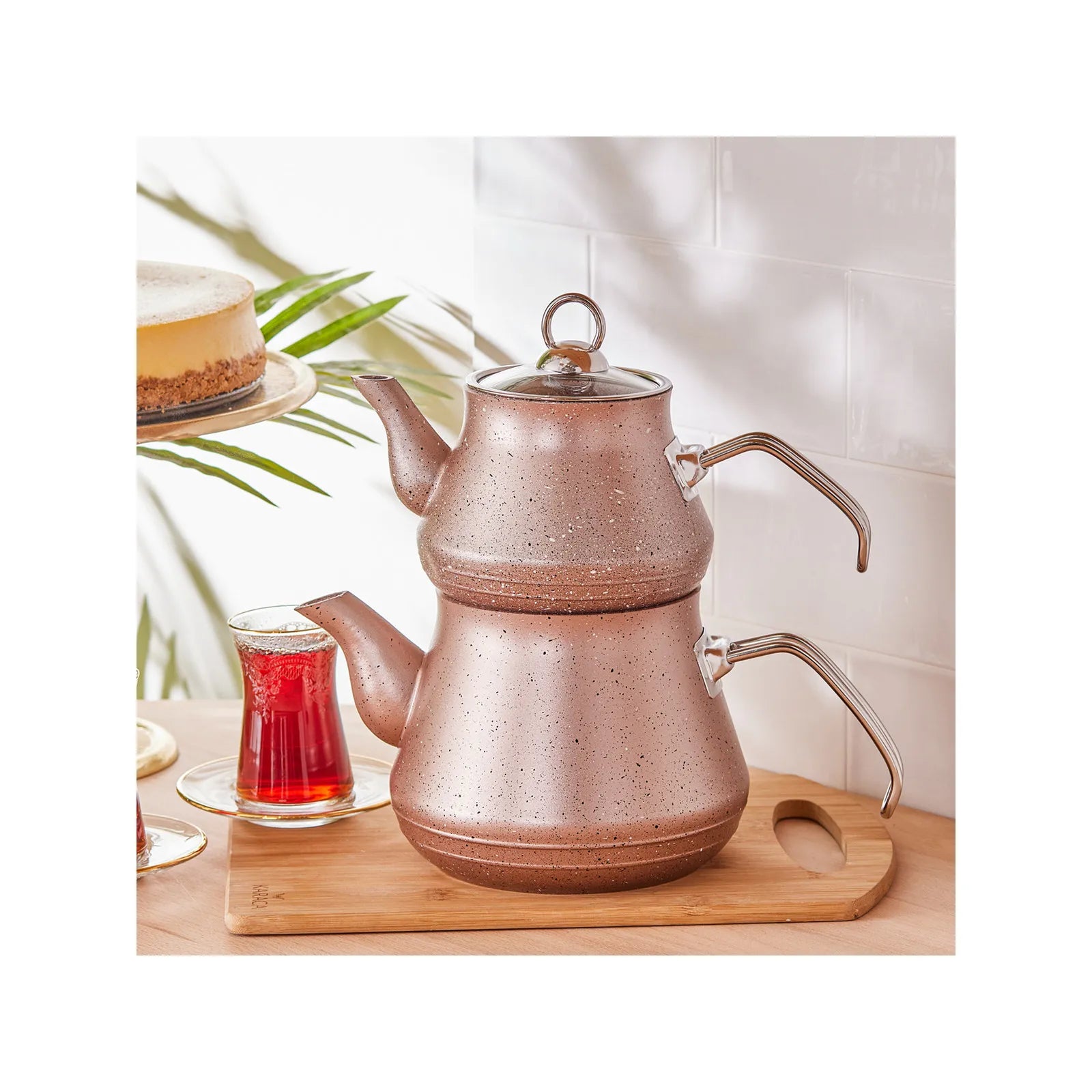 KARACA BIO GRANIT ÇAYDANLIK TAKIMI, ROSE – Karaca